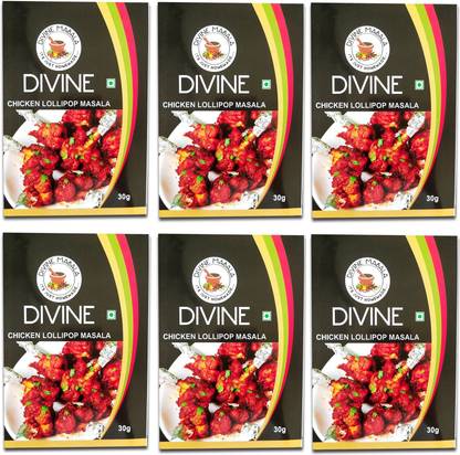 Divine Masala Blended Pure Masala Powder Chicken Lollipop Masala, Pack ...