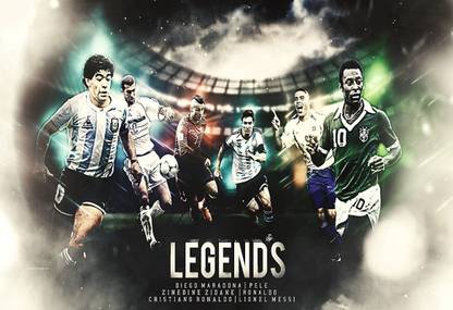 Poster Legends Spirit Of Sports Greatest Football Cristiano Ronaldo ...