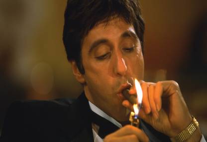 Poster Al-Pacino-Cigars-Lighter-Scarface-Smoking-Tony-Montana Large ...