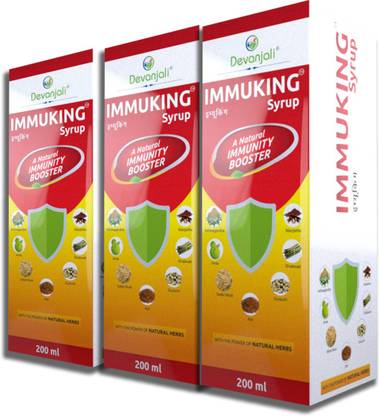 immuking Devanjali Immuuking Syrup Health Toninc (Pack of 3, 200 ml ...