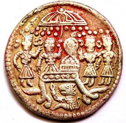 Hariom SILVER - RAM DARBAR VERY RARE FULL SILVER TANKA COIN - WT. 11.60 ...