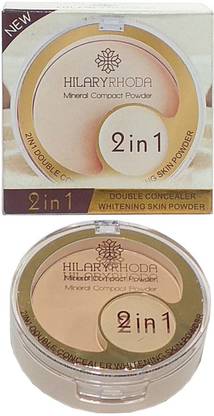 Hilary--Rhoda Compact with Concealer 2 in1 Whitening Skin Powder ...
