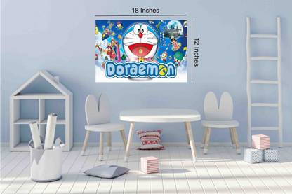 "Doraemon" Cartoon Poster|Pack Of 1|Decorative Kids Cartoon Poster For ...