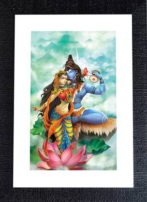 The Vip Shiv Ji Parvati JI Religious Frame Price in India - Buy The Vip ...