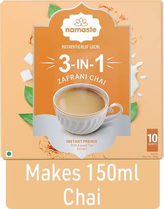 Namaste Chai Instant Tea Premix Assam Zaffrani Chai | Saffron & Kesar ...