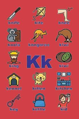 Kids Early Learning Poster On "K" English Alphabet|Kids Education ...
