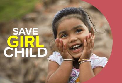 Poster Save Girl Child Poster Series 4 Large Poster sl2032 (36x24 ...