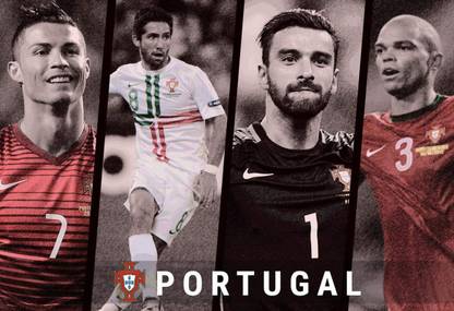Poster Portugal Team Football Large Poster Large Poster sl1878 (36x24 ...