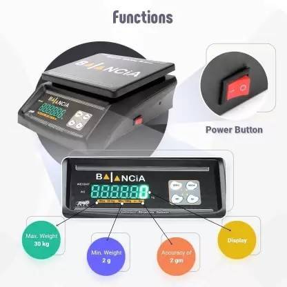 SONALEX 30kg weighing scale electric compact Scale with LED display ...