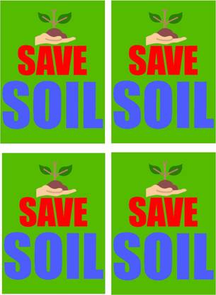 SVNTRE SAVE SOIL STICKER SADHGURU QUOTE SAVE EARTH WATERPROOF SAVE TREE ...