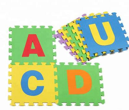LEVIATHAN ABCD Foam Puzzle Eva Mat with Alphabets|36Tiles Full Mat Size ...