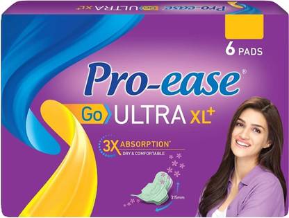 Pro-ease Go Ultra XL+ 6 pads Sanitary Pad | Buy Women Hygiene products ...