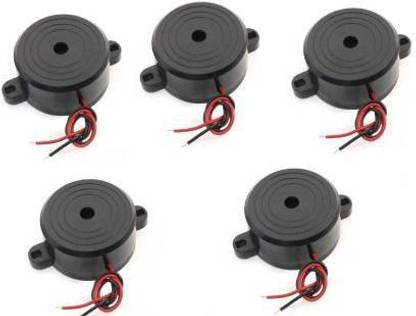 AQBP 5pc 12V Big Buzzer with Small Enclosed Piezo Electronic Buzzer ...