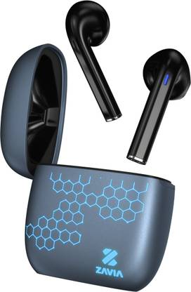 Zavia 710 Black Wireless Earbuds 10 Hours Playtime, 13MM Drivers IPX6 ...