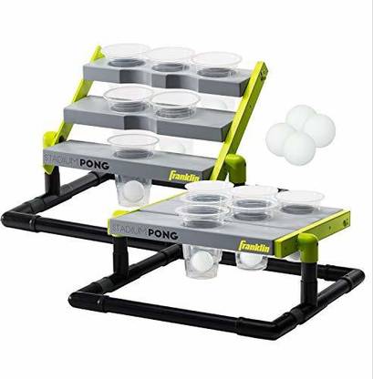 Franklin Sports Stadium Cup Pong Set - Jumbo 6 Cup Pong Game Set with ...