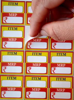 SudhaLaxmi Rareprint MRP Stickers/Labels/Price Tag/MRP Tag Small Self ...