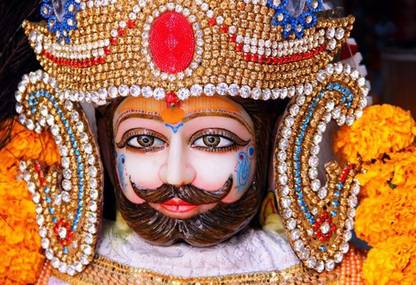 Poster Khatu Baba Shyam Ji (Wall Poster, 300GSM Matt, 13x19 Inches ...