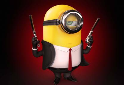 Poster Minion_Hitman Wall Poster (300 Gsm Matte Paper, 13 X 19 Inch ...