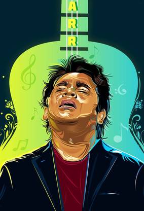 Poster A R Rahman Photo Art (Wall Poster, 300GSM Matt, 13x19 Inches ...