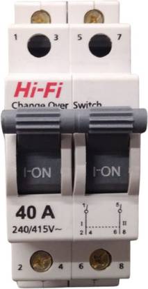 HI-FI Change Over Switch 40A Double pole 925 101 MCB Price in India ...