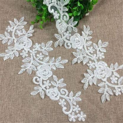 Unique Bridal White Patches Applique Patch Price in India - Buy Unique ...