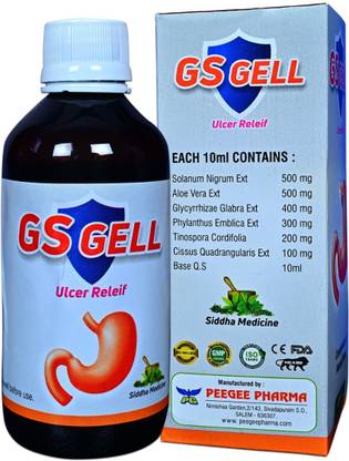 PGGS GELL Ayurvedic Syrup for Gastric and Ulcer Relief Price in India ...