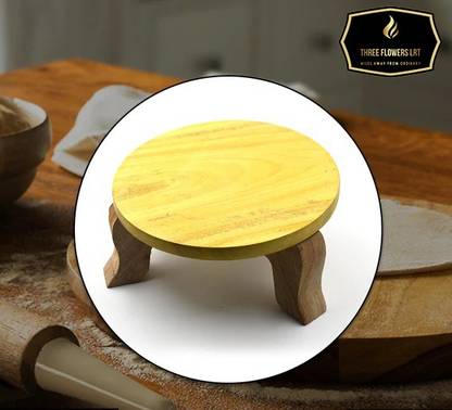 THREE FLOWERS LRT Wooden Chakla Rolling Board for Chapati Maker Long ...