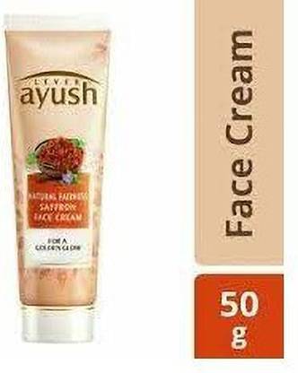 Lever Ayush Natural Fairness Saffron Face Cream 50g - Price in India ...