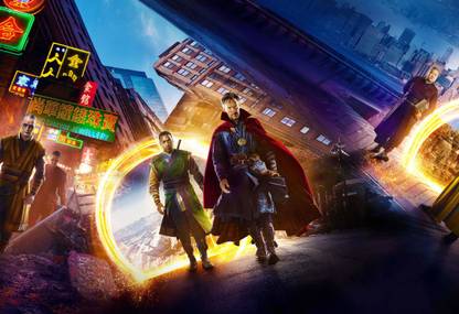 Poster Doctor Strange 4K 8K Banner Wall Poster (300 Gsm Matte Paper, 13 ...