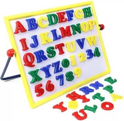 nva universal Kids Alphabet Magnetic Number Board with Marker, Chalk ...