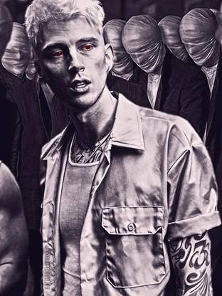 Machine Gun Kelly Mgk Matte Finish Poster Paper Print - Animation ...