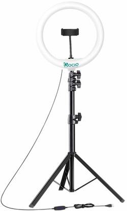 flying india 10"Big LED Ring Light with 7Ft Tripod Stand &mobile holder ...