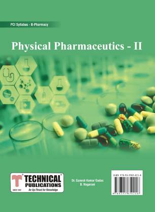 Physical Pharmaceutics II for B. PHARMACY PCI SYLLABUS - TEXTBOOK: Buy ...