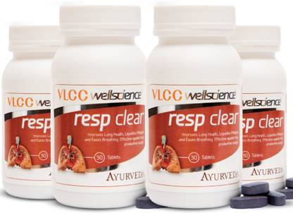 Vlcc Wellscience Resp Clear, supplement for easy breathing– 30 tablets ...