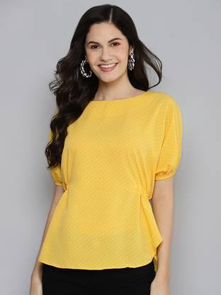 Casual Women Yellow Top Price in India - Buy Casual Women Yellow Top ...