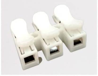 POWER CONNECT 3-Way Push Fit Connector 3-Way Quick Push Type Lock 2 pin ...