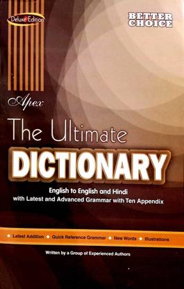 Apex The Ultimate Dictionary (English- English- Hindi) With Latest And ...
