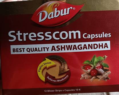 Dabur Stresscom Capsule (Ashwagandha) Price in India - Buy Dabur ...