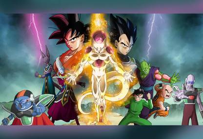 Poster Dragon Ball Z Resurrection Of F Tagoma Sorbet Whis Beerus Goku ...