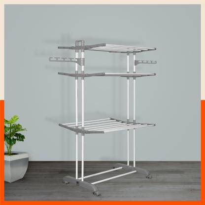 Bathla Steel Floor Cloth Dryer Stand MDTL-GY Price in India - Buy ...