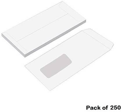 NSSP Window Envelope White Cheque Size Envelope Size 9.5*4.5 inch|100 ...