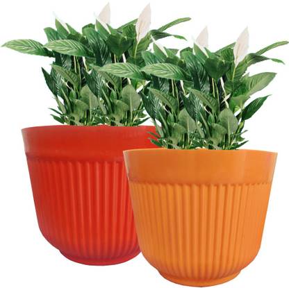 IMAGINEA 2 Big Size Planter Pot for Indoor Outdoor - 12 Inch Stylish ...