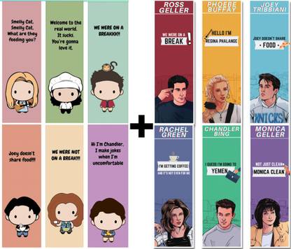 Gangaur Enterprises FRIENDS TV Show Bookmarks- Combo Pack of 2 bookmark ...