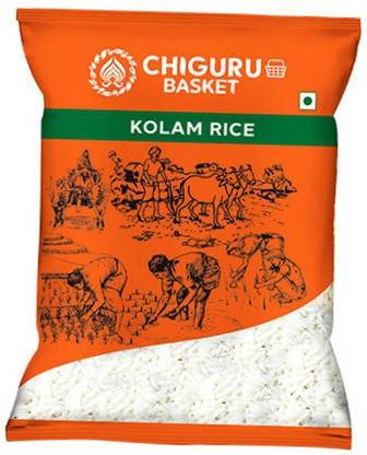 Chiguru basket Organic Kollam Long Grain Rice Surti Kolam Rice (Long ...