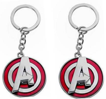 Blue Aura Combo of Avengers Logo Rotating Keychain Key Chain Price in ...