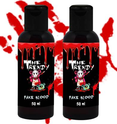 THE TRENDY Fake Blood (Pack of 2-50ml) for Theater,Costume,Halloween ...