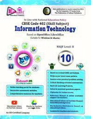 Cbse Code 402 Information Technology Class -10: Buy Cbse Code 402 ...
