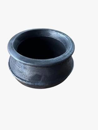 Prakruthi Hand made earthen pottery/clay handi/kadhai/ meen chatti Pot ...