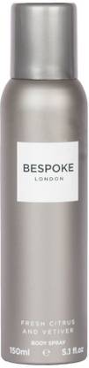 Bespoke LONDON MEN PERFUME FRESH CITRUS AND VETIVER BODY SPRAY 150 ML ...