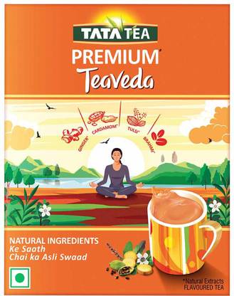Tata Tea Premium Teaveda Tulsi, Cardamom, Ginger Black Tea Box Price in ...
